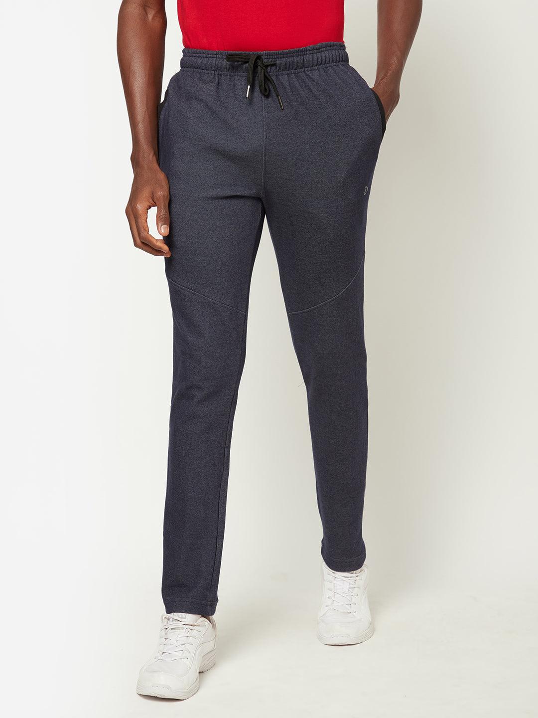 Sporto - Buy Men's Double Knit Navy Denim Track Pant Online
